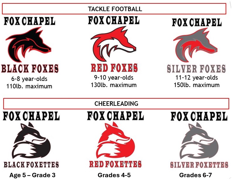 Fox Chapel Area Little Foxes and Foxettes – Fox Chapel Little Football ...